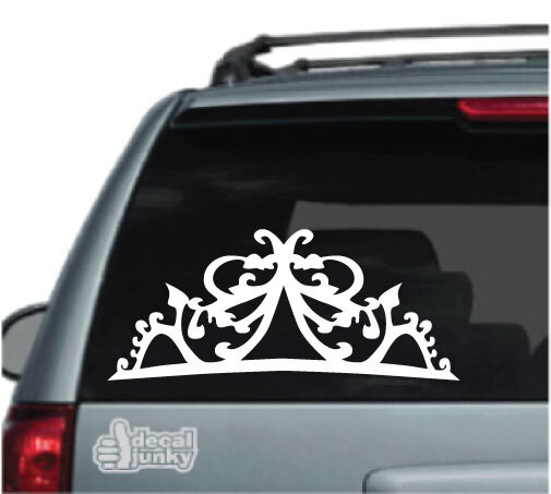 Crown Tiara Decals Stickers for Cars Trucks Windows