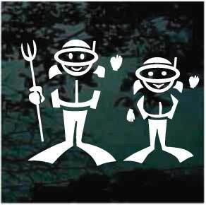 Scuba Diving Decals Stickers for Cars Trucks Windows