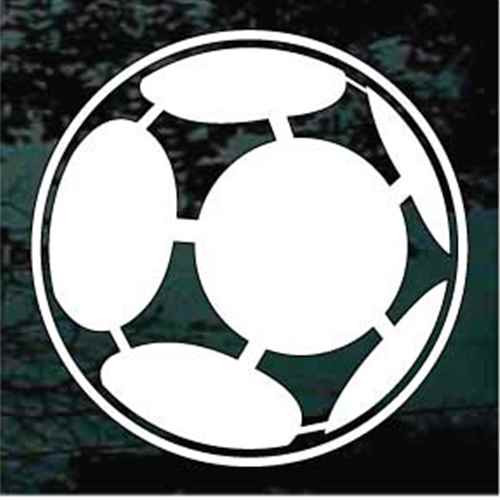 Decorative Soccer Ball Decals & Car Window Stickers | Decal Junky