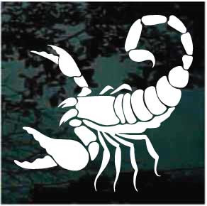 Solid Scorpion Car Decals & Window Stickers | Decal Junky