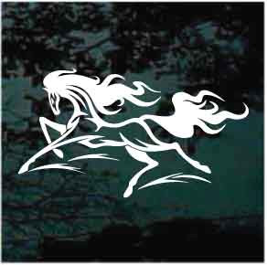 Stylized Andalusian Horse Car Window Decals & Stickers | Decal Junky