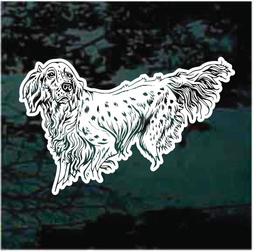 Beautiful English Setter Decals & Stickers | Decal Junky