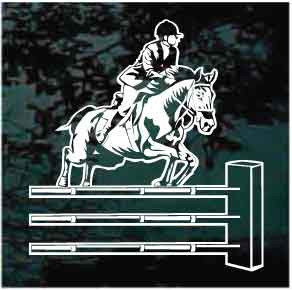 Detailed Horse Jumping Decals & Car Window Stickers | Decal Junky
