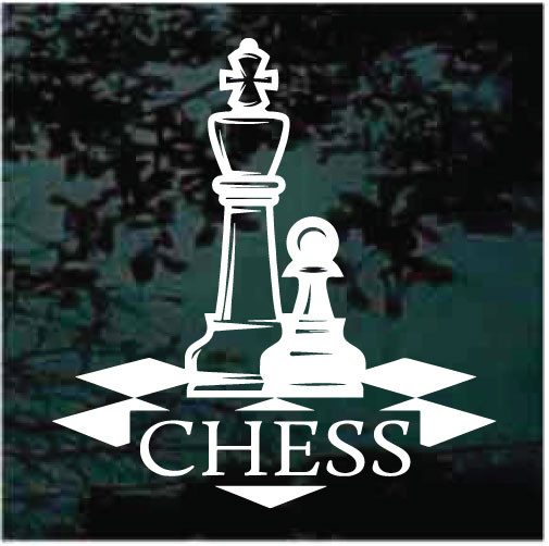 Chess Game Graphic Car Decals & Window Stickers | Decal Junky