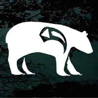 Petroglyph Bear Symbol Decals & Stickers - Decal Junky