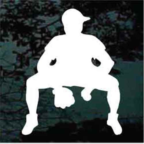 Baseball Catcher Car Decals & Window Stickers | Decal Junky