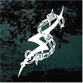 Tribal Barbed Wire Cae Decals & Window Stickers | Decal Junky