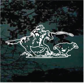 Cowboy Calf Roping Decals & Stickers - Decal Junky