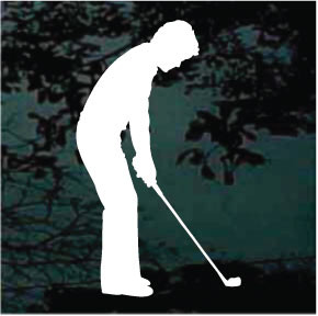 Man Golfer Car Decals & Window Stickers | Decal Junky