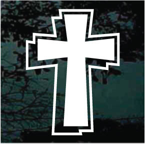 Christian Cross 02 Decals & Car Window Stickers | Decal Junky