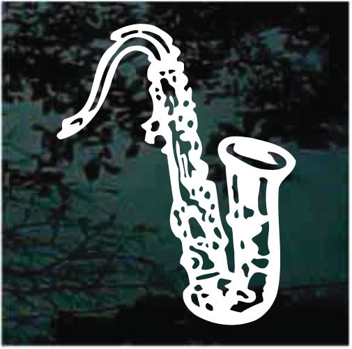 Musical Saxophone Car Decals & Stickers | Decal Junky