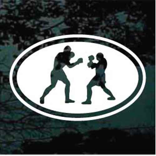 Oval Boxing Car Decals & Window Stickers | Decal Junky