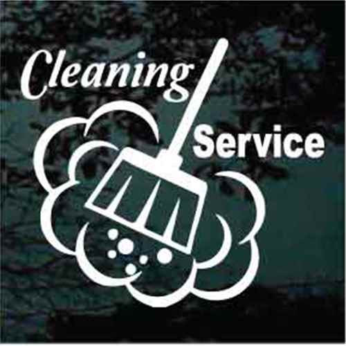 Cleaning Service Decals & Window Stickerss