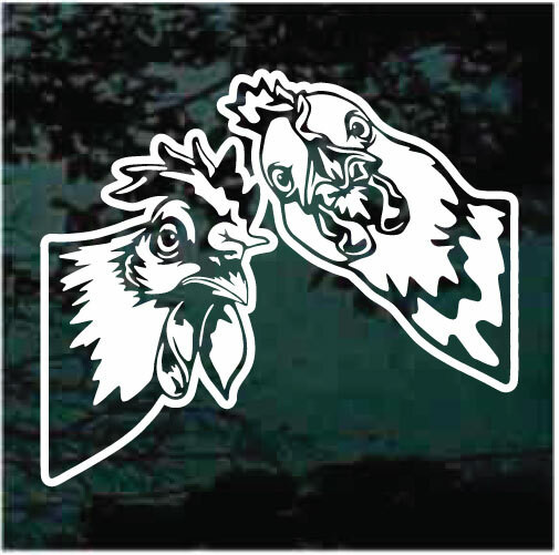 Chickens & Roosters Decals Stickers for Cars Trucks Windows
