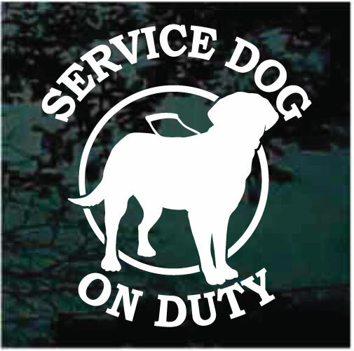 Service Dog Decals Stickers for Cars Trucks Windows