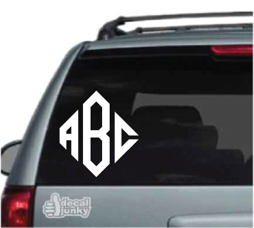 Block Monogram Decals Stickers for Cars Trucks Windows