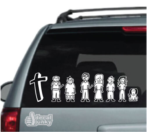 Family Cartoon Decals Stickers for Cars Trucks Windows