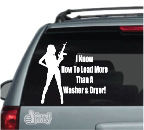 People With Guns Decals Stickers for Cars Trucks Windows