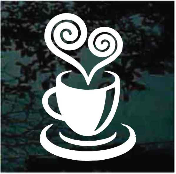 Coffee Love Decals & Window Stickers Personalized | Decal Junky