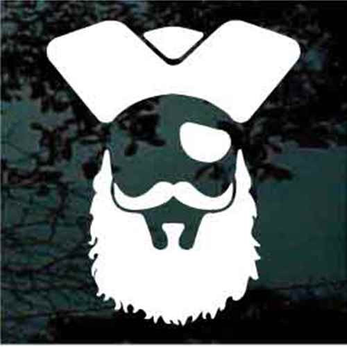 Pirate Face Car Decals Stickers - Decal Junky