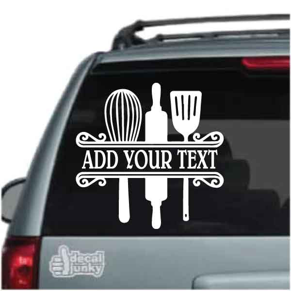 Kitchen Tools Border Decals & Stickers | Decal Junky