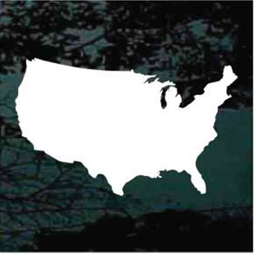 United States Map Decals & Window Stickers | Decal Junky
