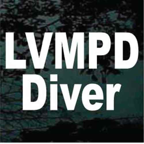 LVMPD Diver Car Decals & Window Stickers | Decal Junky
