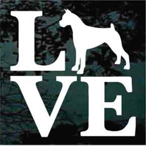 Boxer Love Decals & Car Window Stickers | Decal Junky