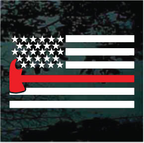 Firefighter Flag Decals & Stickers | Decal Junky