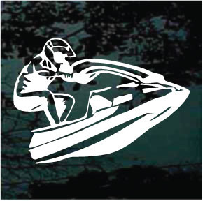 Jet Skier 01 Car Decals & Window Stickers | Decal Junky