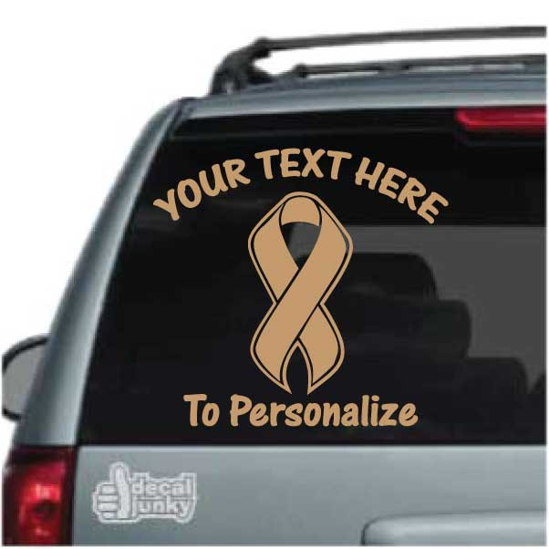 Childhood Cancer Awareness Ribbon Car Window Decals | Decal Junky