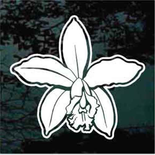 Orchid Flower Car Decals & Window Stickers | Decal Junky