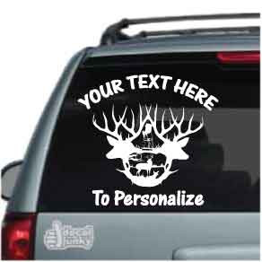 Buck Deer Hunting Scene Decals & Car Window Stickers | Decal Junky