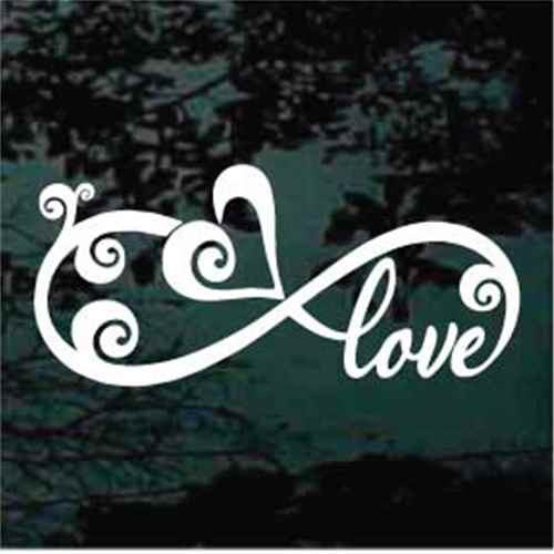 Love Infinity Heart Decals - Decal Junky Stick ‘Em Up!