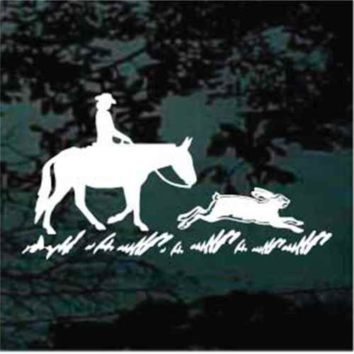 Rabbit Hunting Mule Decals Stickers for Cars Trucks Windows