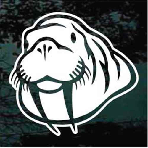 Walrus Head Car Decals & Window Stickers | Decal Junky