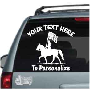 USA Rodeo Equestrian Drill Team Car Window Decals | Decal Junky