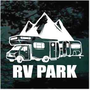RV Park Sign Car Decals & Window Stickers | Decal Junky