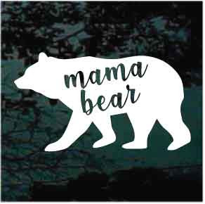 Mama Bear Car Window Decals & Stickers | Decal Junky