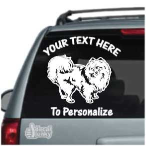 Cute Pomeranian Decals & Car Window Stickers | Decal Junky