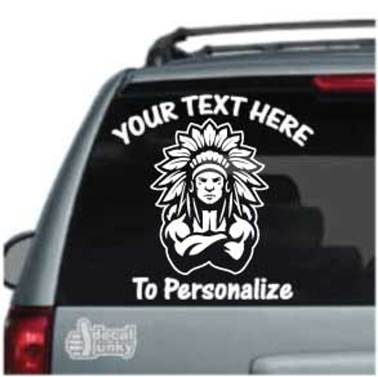 Native American Indian Warrior Decal | Decal Junky