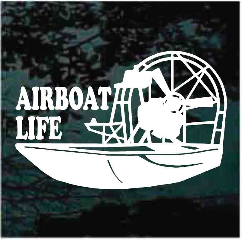 Airboat Life Car Decals & Stickers | Decal Junky