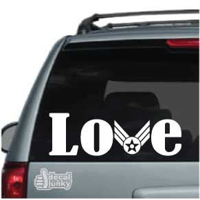Air Force Love Decals & Stickers | Decal Junky