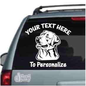 Happy Labrador Retriever Head Decals & Car Stickers | Decal Junky