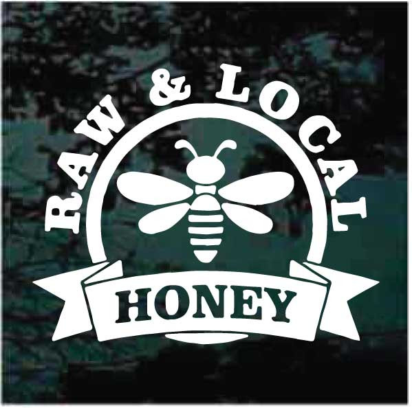 Raw & Local Honey Decals & Window Stickers Customized | Decal Junky