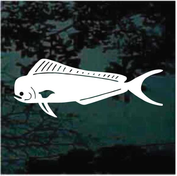 Classic Mahi Mahi Fish Car Decals & Window Stickers | Decal Junky