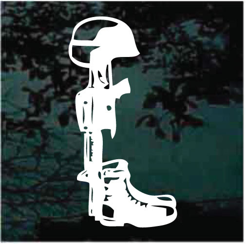 Soldier M16 Side View Car Decals & Stickers| Decal Junky
