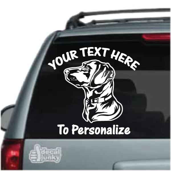Labrador Retriever Head Profile Car Decals & Stickers | Decal Junky