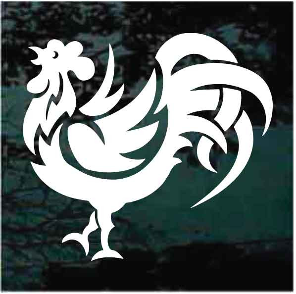 Decorative Rooster Decals & Window Stickers | Decal Junky