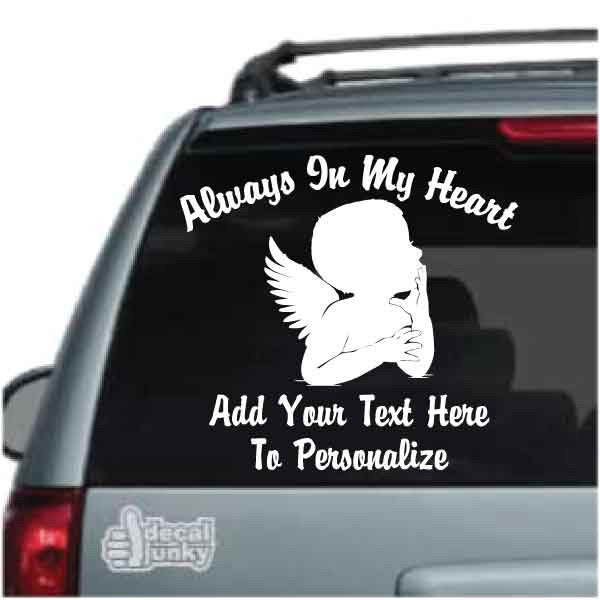 Child Angel Memorial Decals & Car Window Stickers | Decal Junky